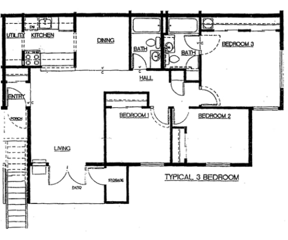 Floor Plans of Hailey Place in Pendleton, OR